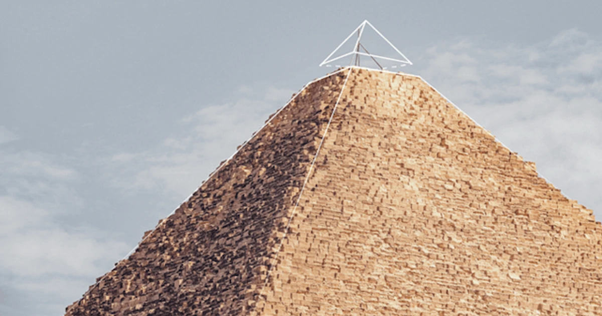 Ancient Egyptian Pyramid Capstone - Pyramidion Aka Benben Stone