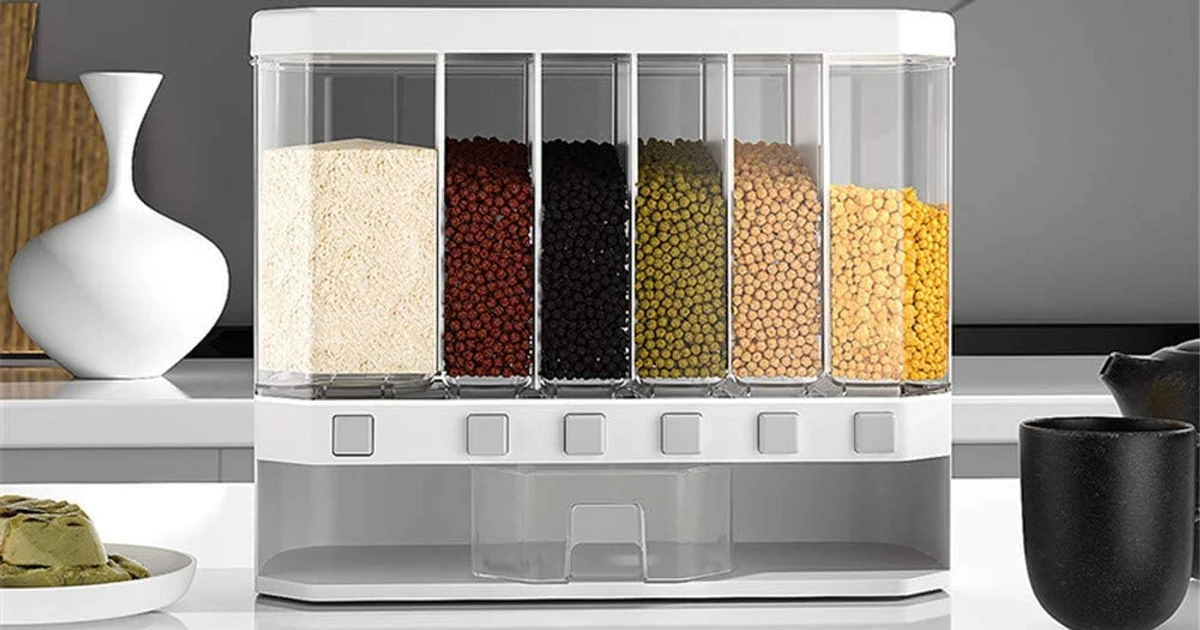 This Unique Wall-Mounted Food Dispenser Drops Food Down With The Push ...