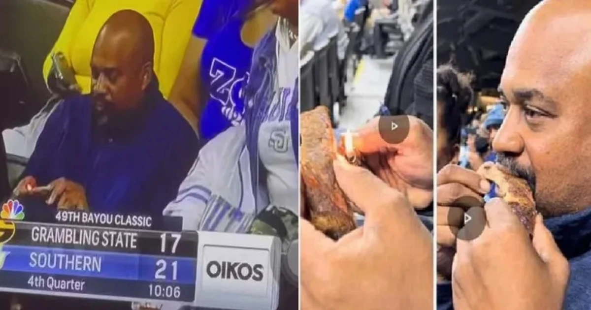 Texas Man Spotted Heating Up A Pork Rib With Lighter During Rugby Game