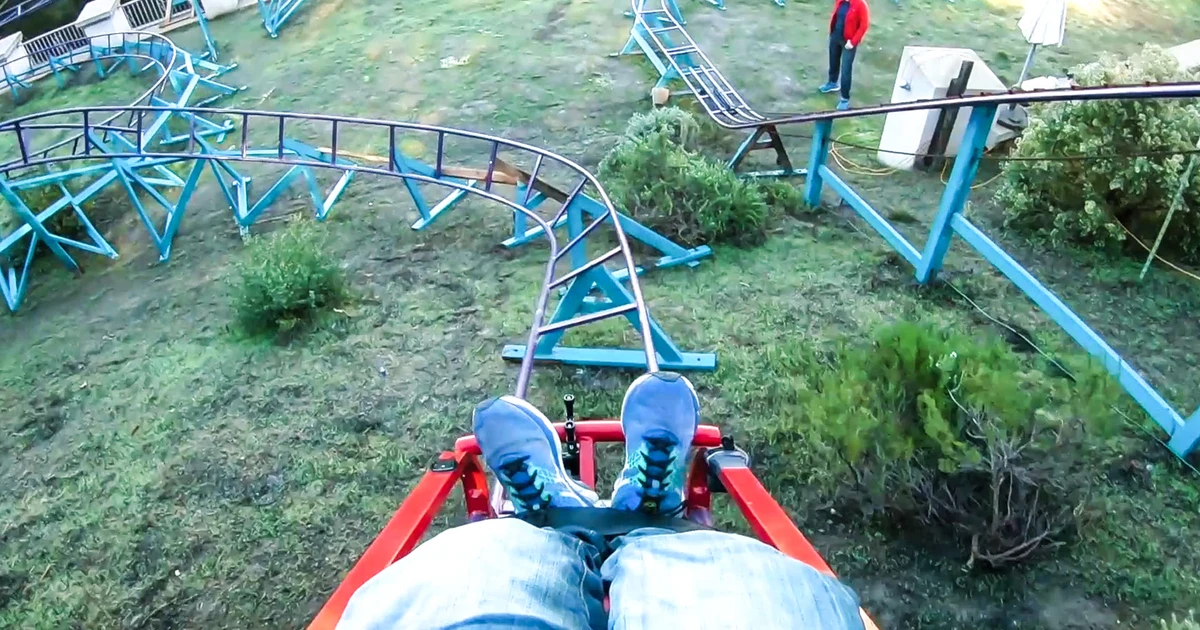 Man Builds A Roller Coaster In His Backyard