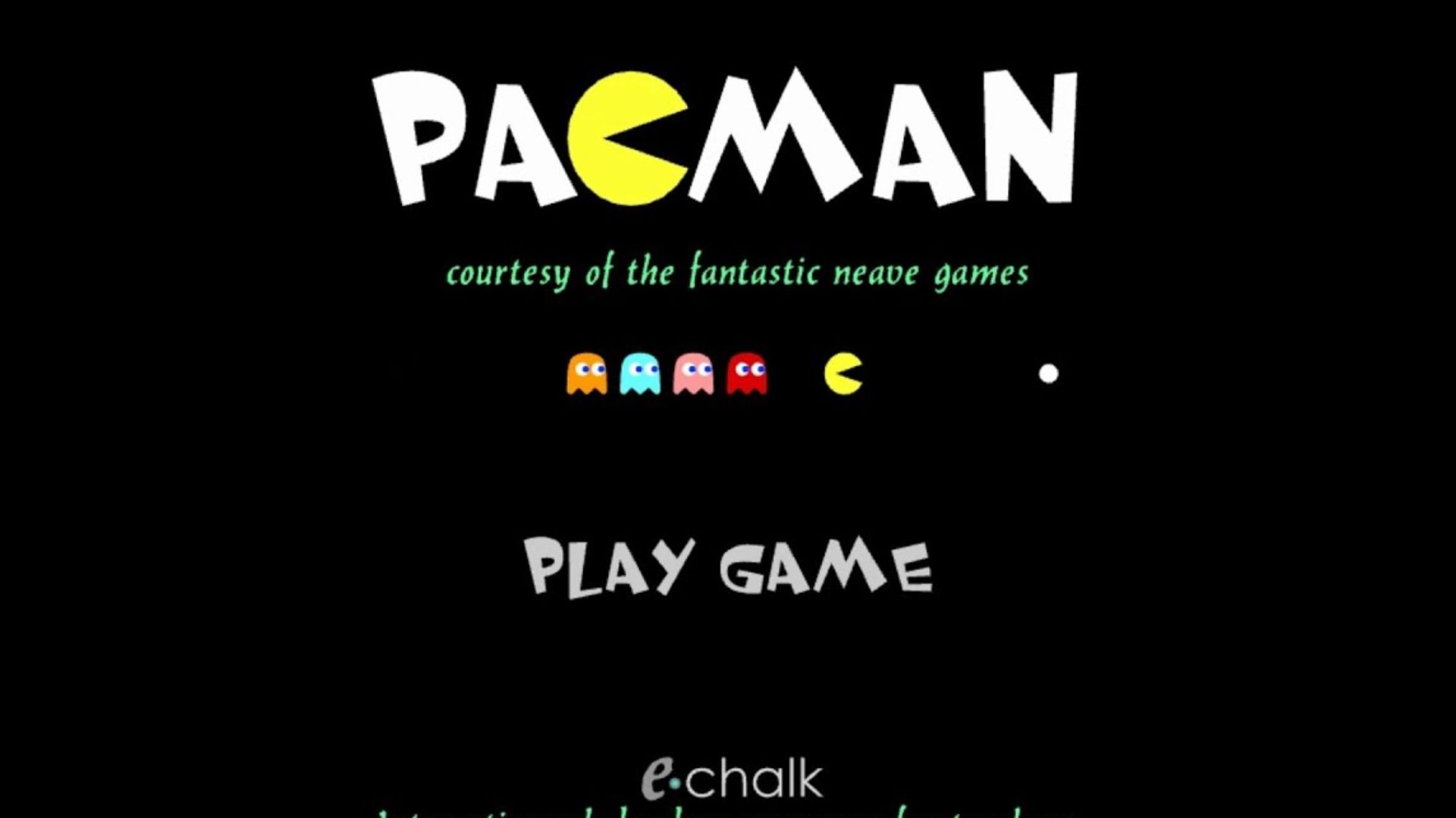 E Chalk Pac Man - A Modern Twist On The Classic Game