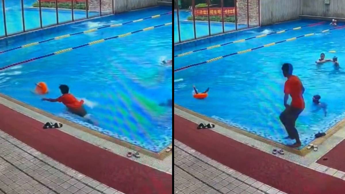 Warning To Parents As Pool Incident Video Shows Dangers Of Inflatables