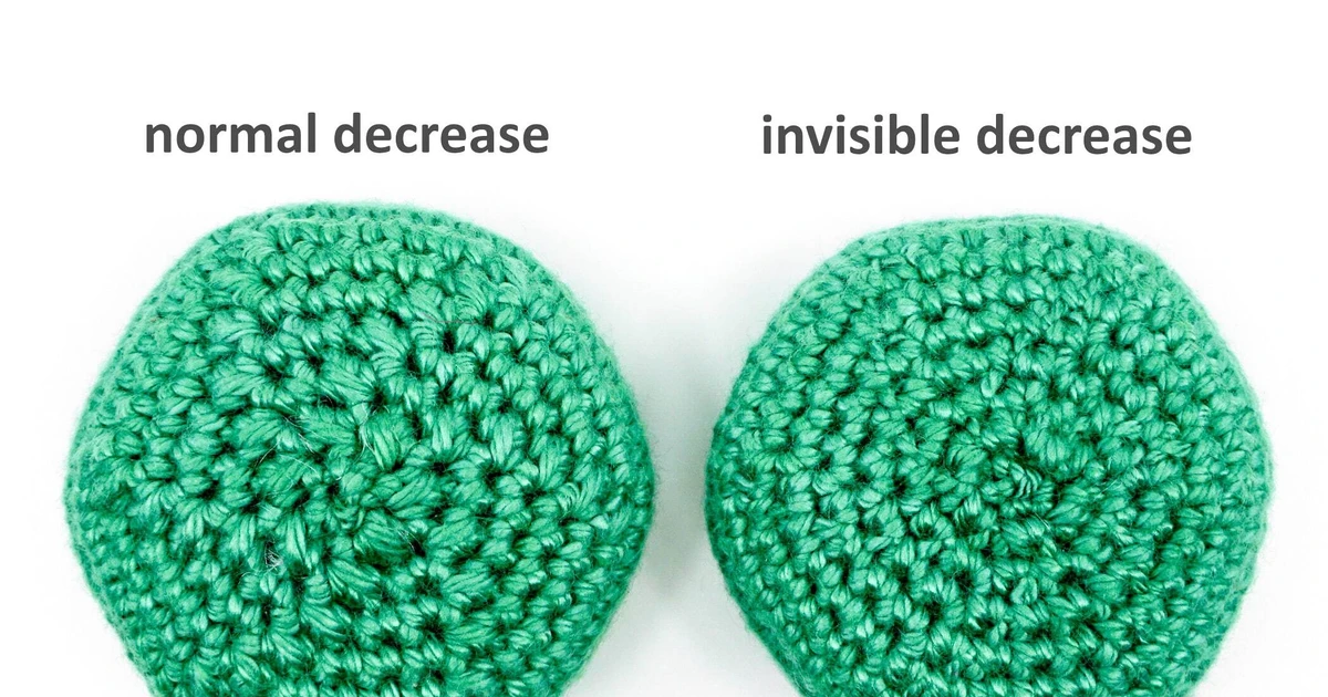 How To Make An Invisible Crochet Decrease And Increase?